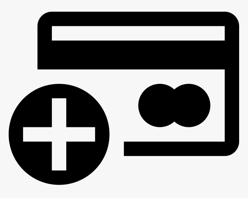 Credit Card With Plus Sign Comments - Payment Gateway Icon Transparent ...