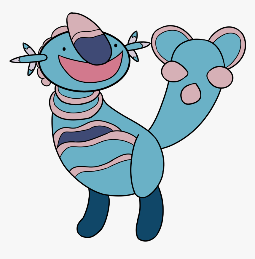 #784 #wooper#kommo O#pokefusion#pokemon Fusion#wooper - Cartoon, HD Png ...