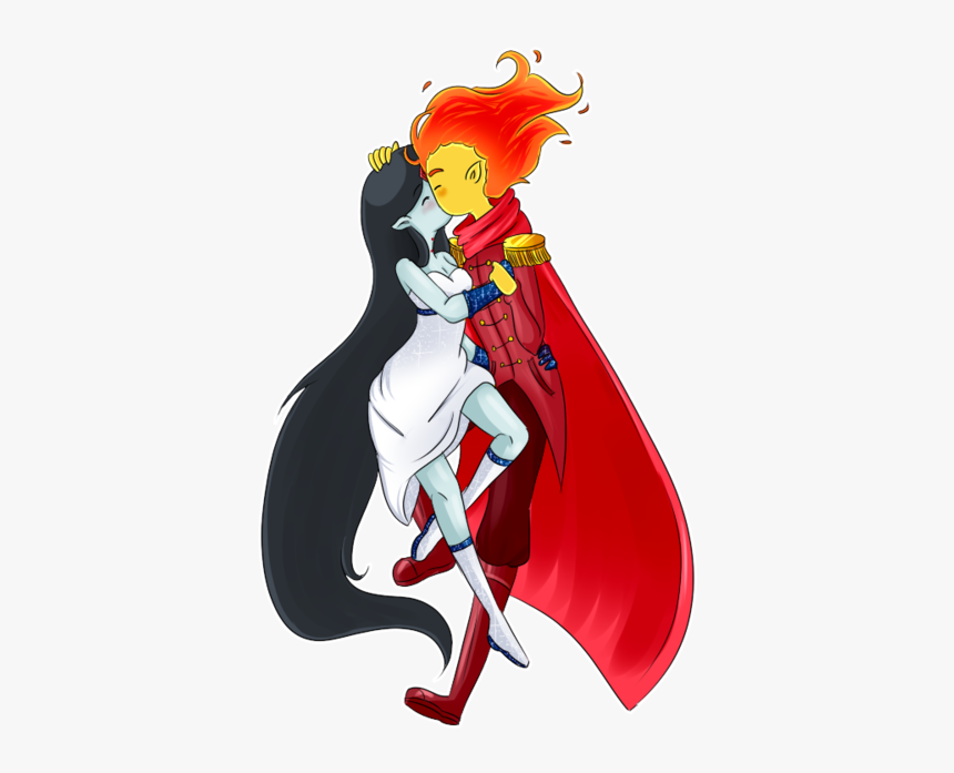 Kiss, Marceline, And Adventure Time Image - Марселин И Принц Пламя, HD ...