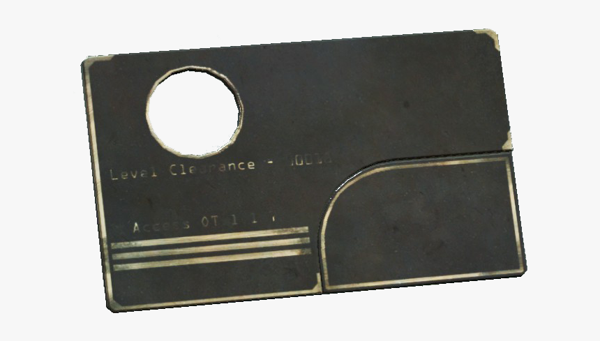 Nukapedia The Vault - Fallout Credit Card, HD Png Download ...