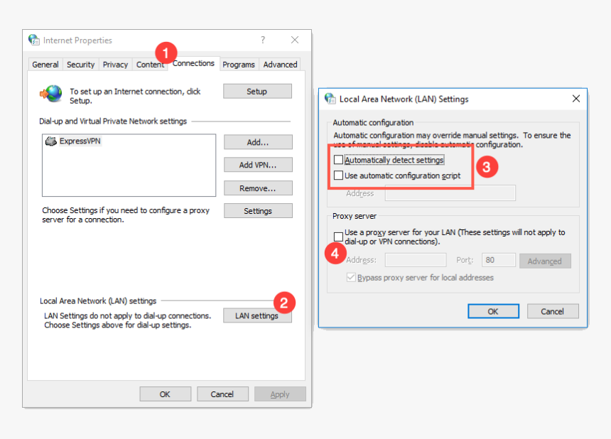 Disable Proxy In Lan Settings - Setting Proxy In Windows 10, HD Png ...