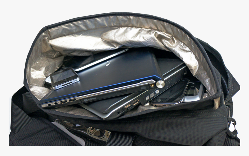 Fbhd Duffel Bag Opened With Devices - Diaper Bag, HD Png Download ...