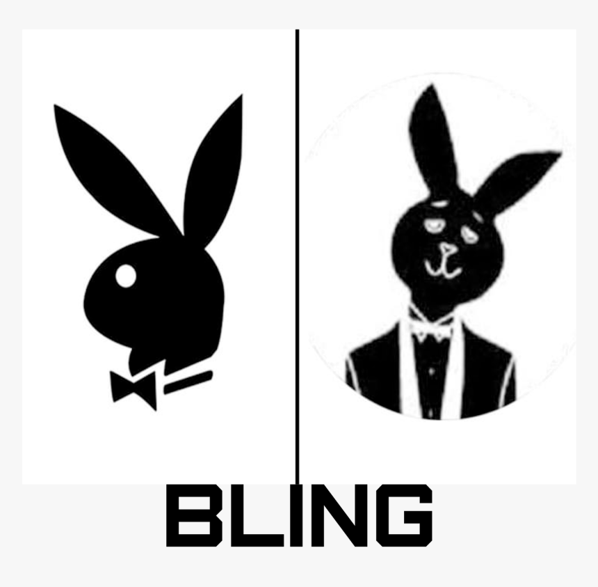 Blinglogo Inverted - Playboy Logo White Background, HD Png Download ...