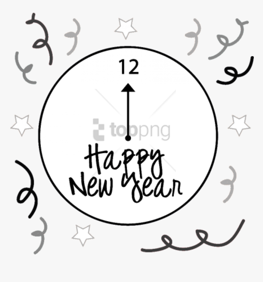 Free Png Download New Years Eve Clock Png Images Background - New Years ...