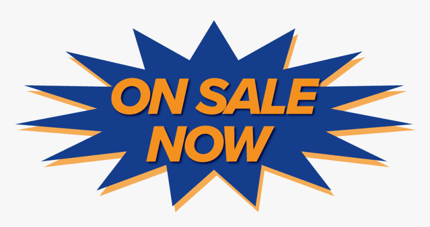 On Sale Sale Now Text Layered On A Blue And Orange, HD Png Download ...