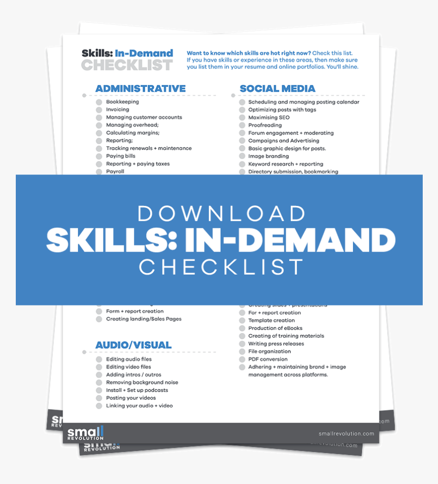Skills In Demand Checklist, HD Png Download , Transparent Png Image ...