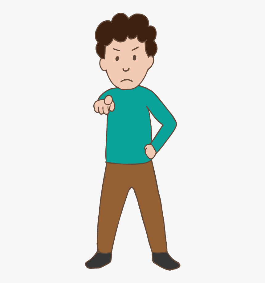 A Man Pointing To A Person, HD Png Download , Transparent Png Image ...