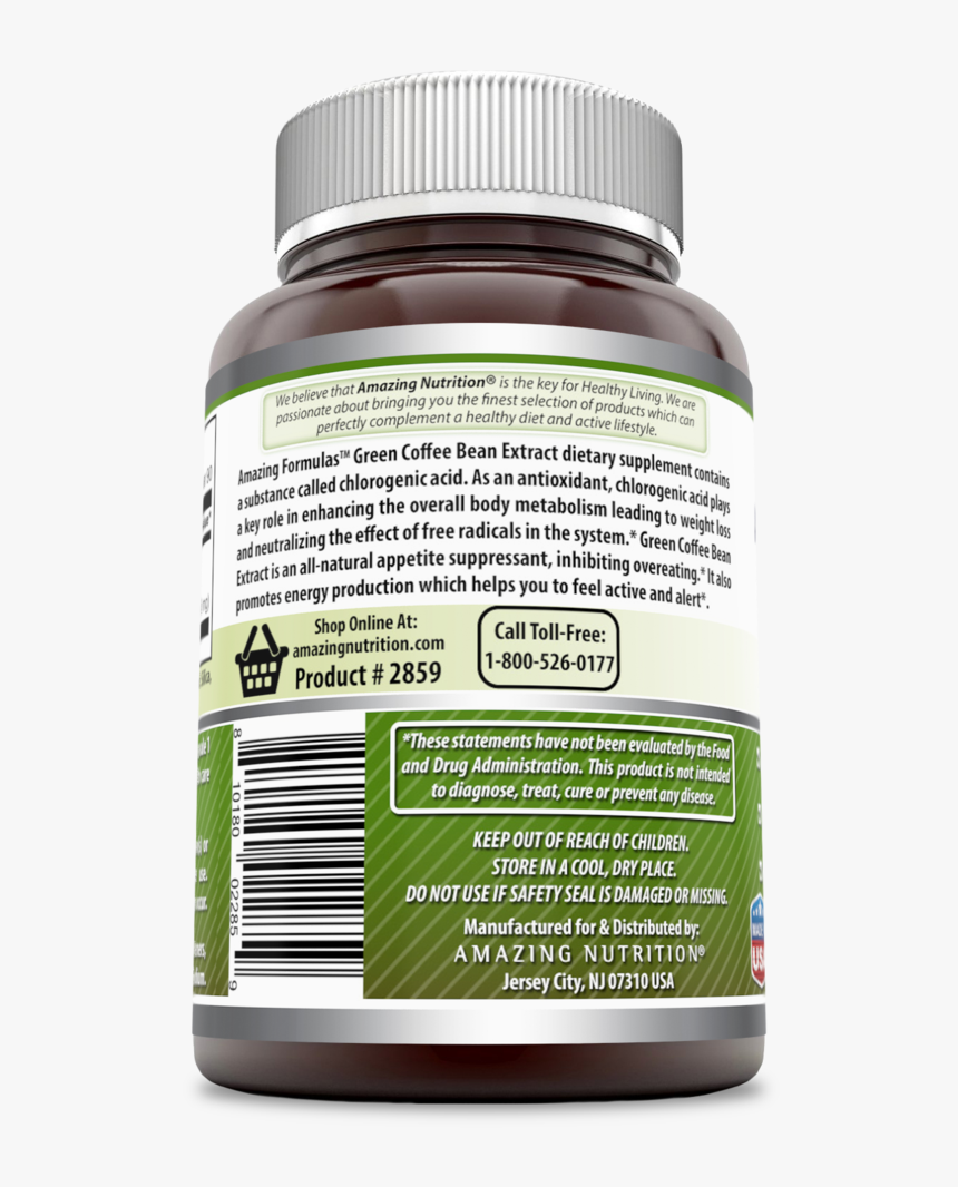 Amazing Formulas Green Coffee Bean Extract 400 Mg 90 - Capsule, HD Png ...