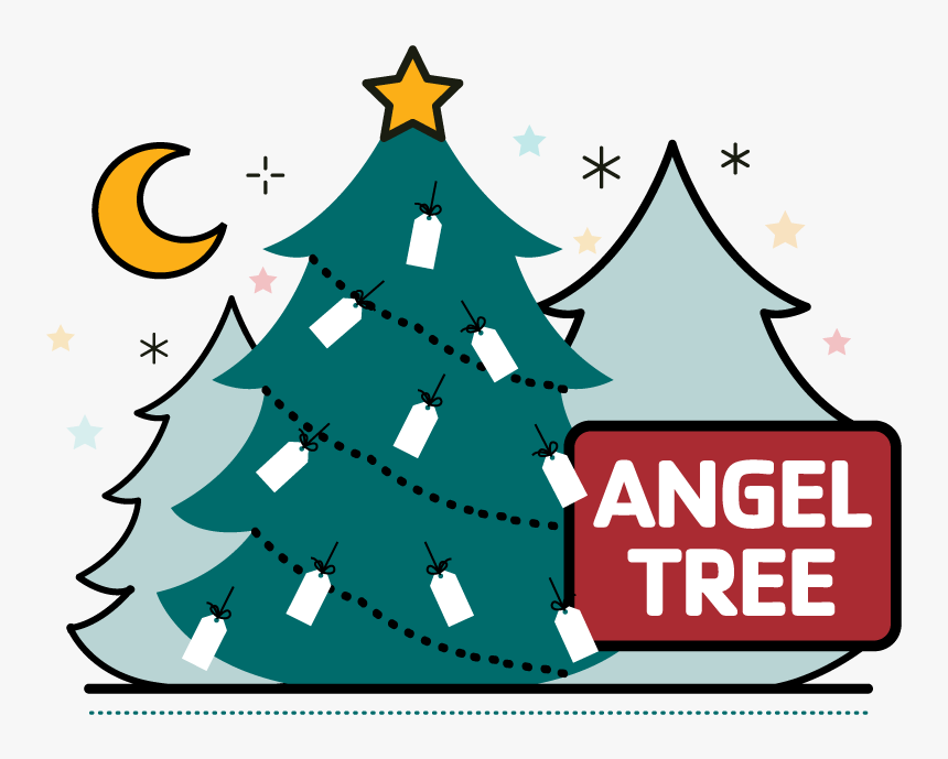 Angel Tree Website Graphic - Christmas Tree Angel Clip Art, HD Png ...