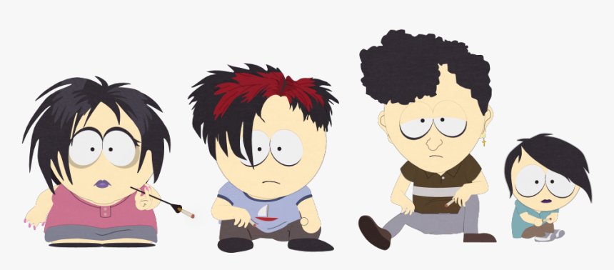 Alter Egos Goth Kids Gap Clothes - South Park Goth Kids, HD Png ...