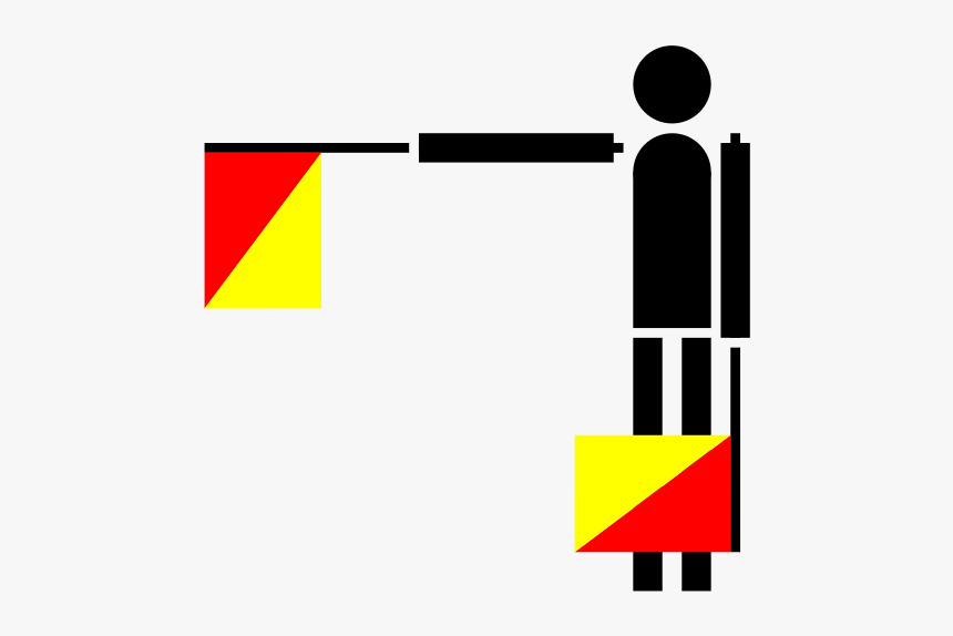 Semaphore Bravo - Semaphore Flag Png, Transparent Png , Transparent Png ...