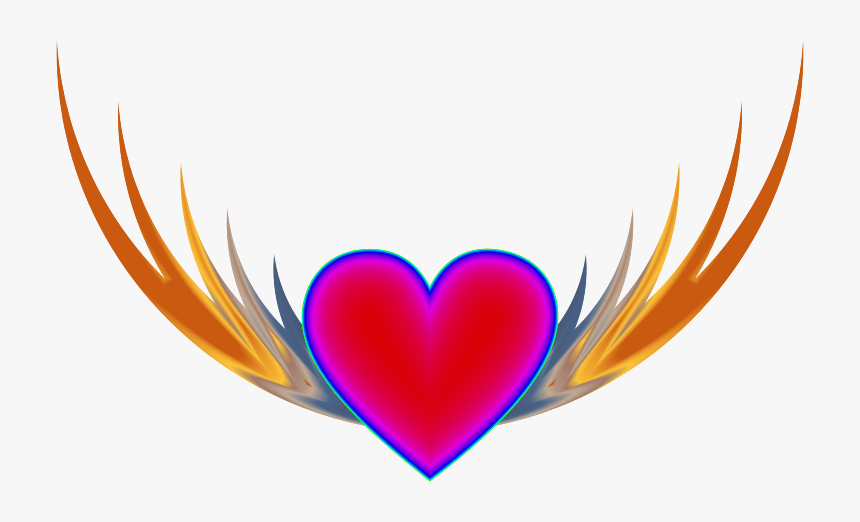 Flying Heart - Clip Art, HD Png Download , Transparent Png Image - PNGitem