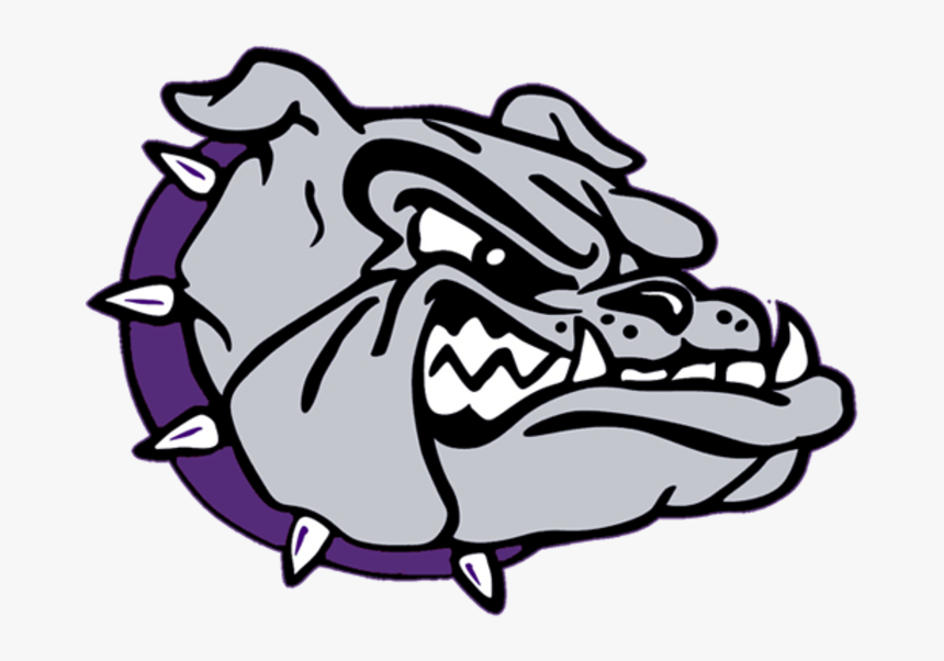 Bulldog Mascot Purple
