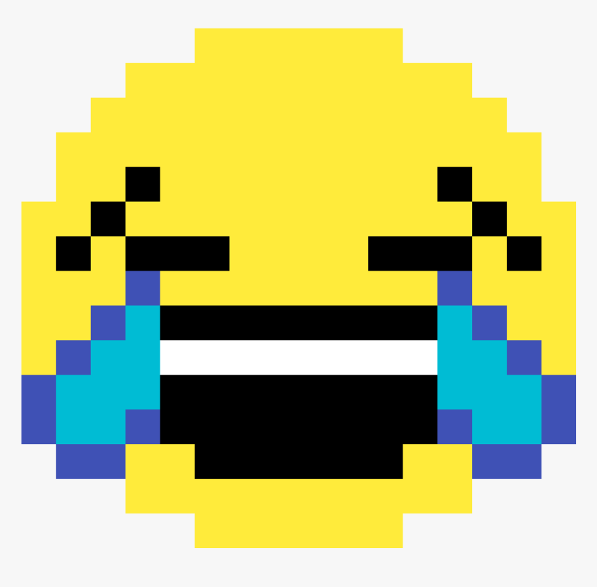 Laughing Emoji Pixel Art, HD Png Download , Transparent Png Image - PNGitem