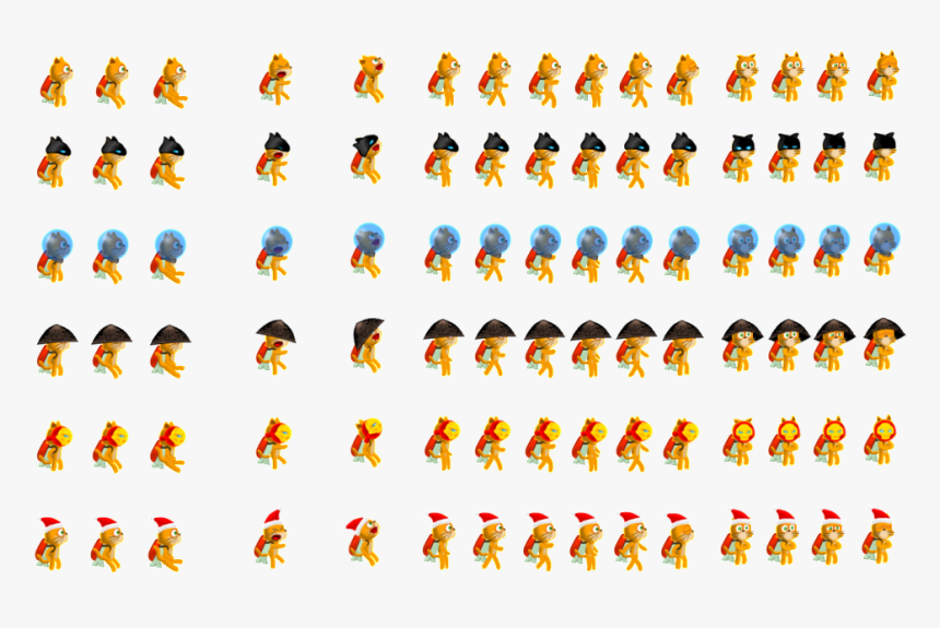Cat Sprite Sheet, HD Png Download , Transparent Png Image - PNGitem