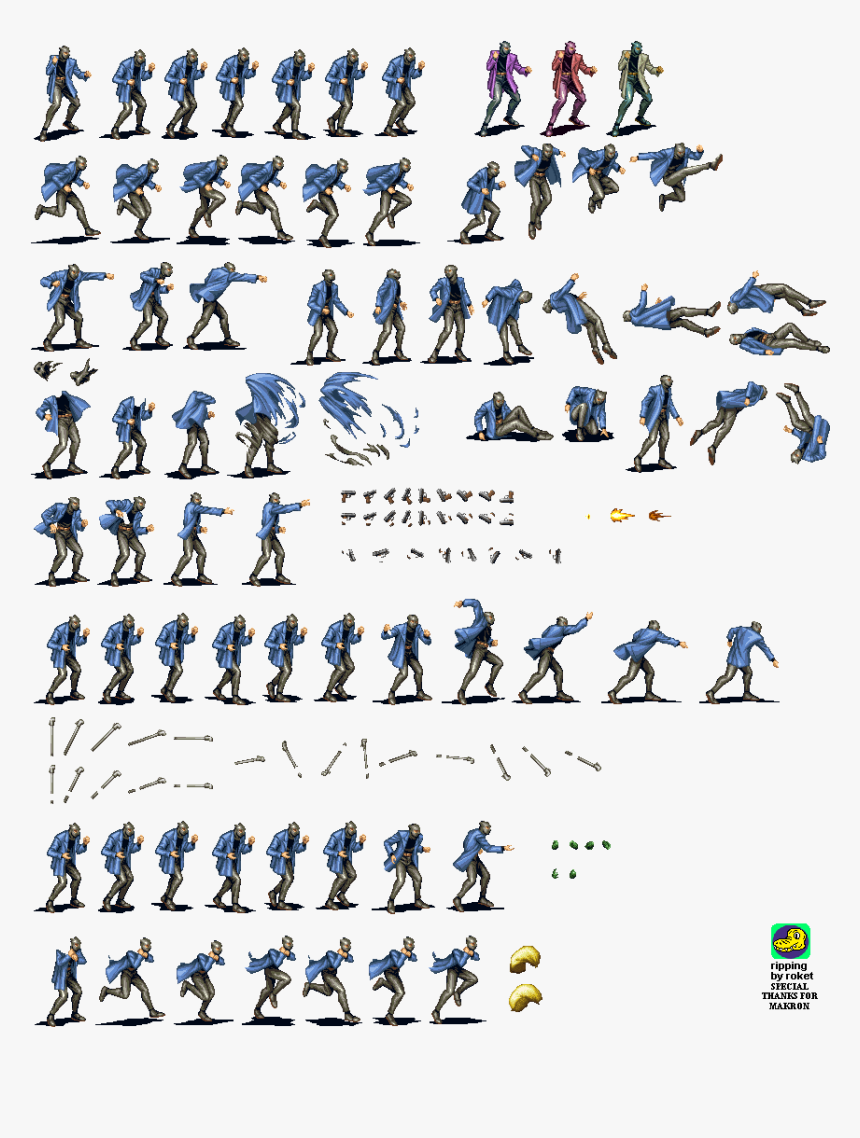 Click For Full Sized Image Cat Burglar - Soldier 2d Sprite Png ...