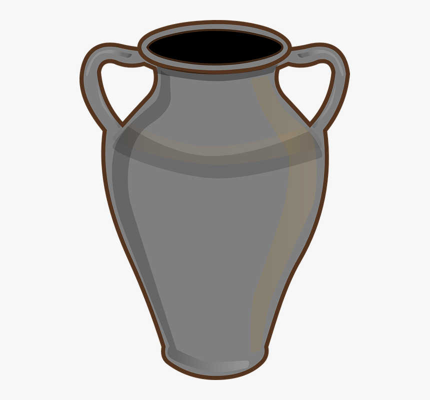 Vase Vector Transparent - Pottery Vase Drawing, HD Png Download ...