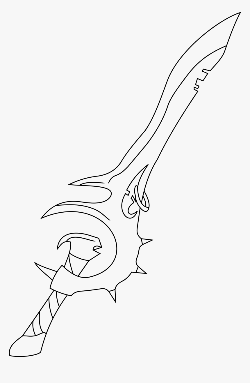 Fantasy Greatsword 2 Clip Arts - Cool Drawings Of Swords, HD Png ...