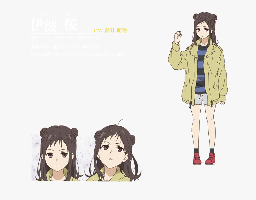 Sakura - Beyond The Boundary Characters, HD Png Download , Transparent ...