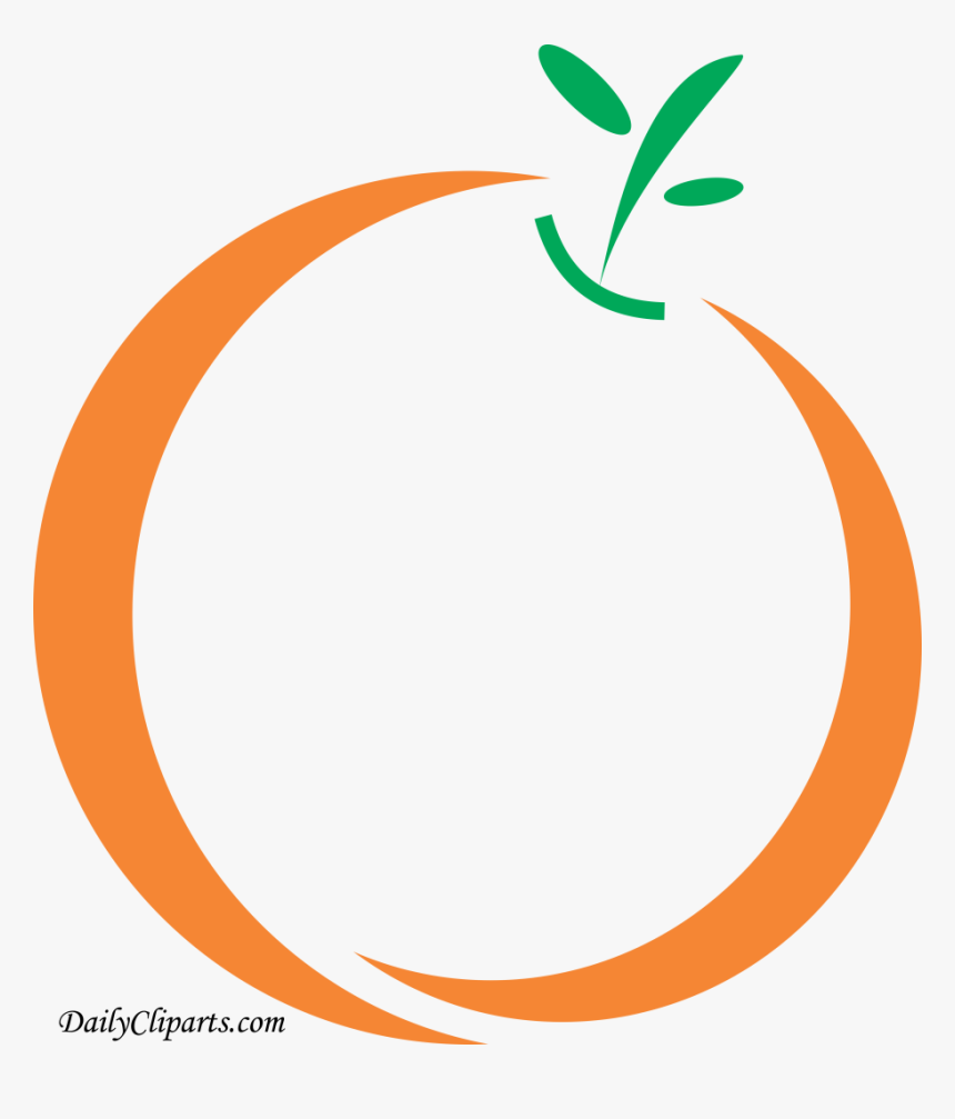 Orange Color Line Art Image Icon - Circle, HD Png Download ...