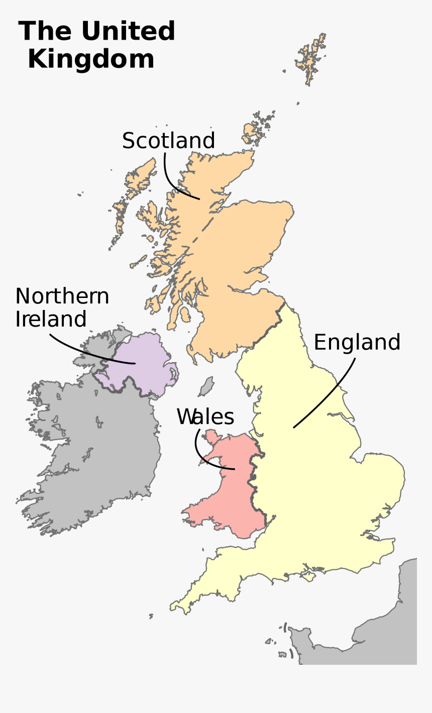 Unlabeled Map Of Uk, HD Png Download , Transparent Png Image - PNGitem