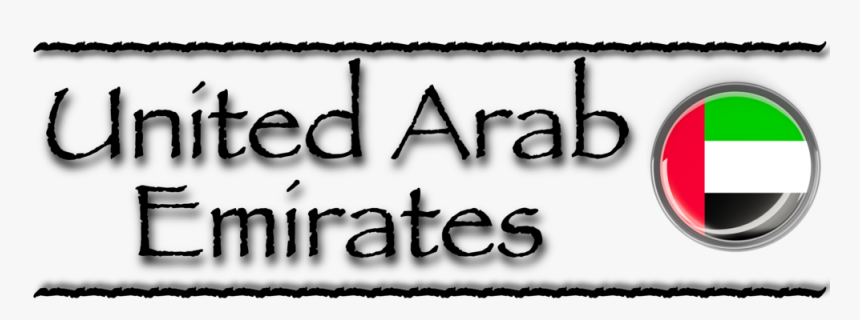 %22realms%22 Typeface Uae 2 - United Arab Emirates Font, HD Png ...