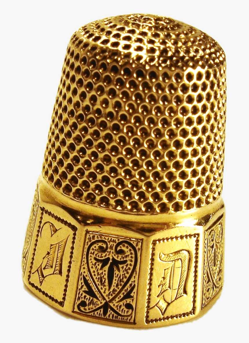 Victorian Gold And Enamel Thimble - Thimble Png, Transparent Png ...