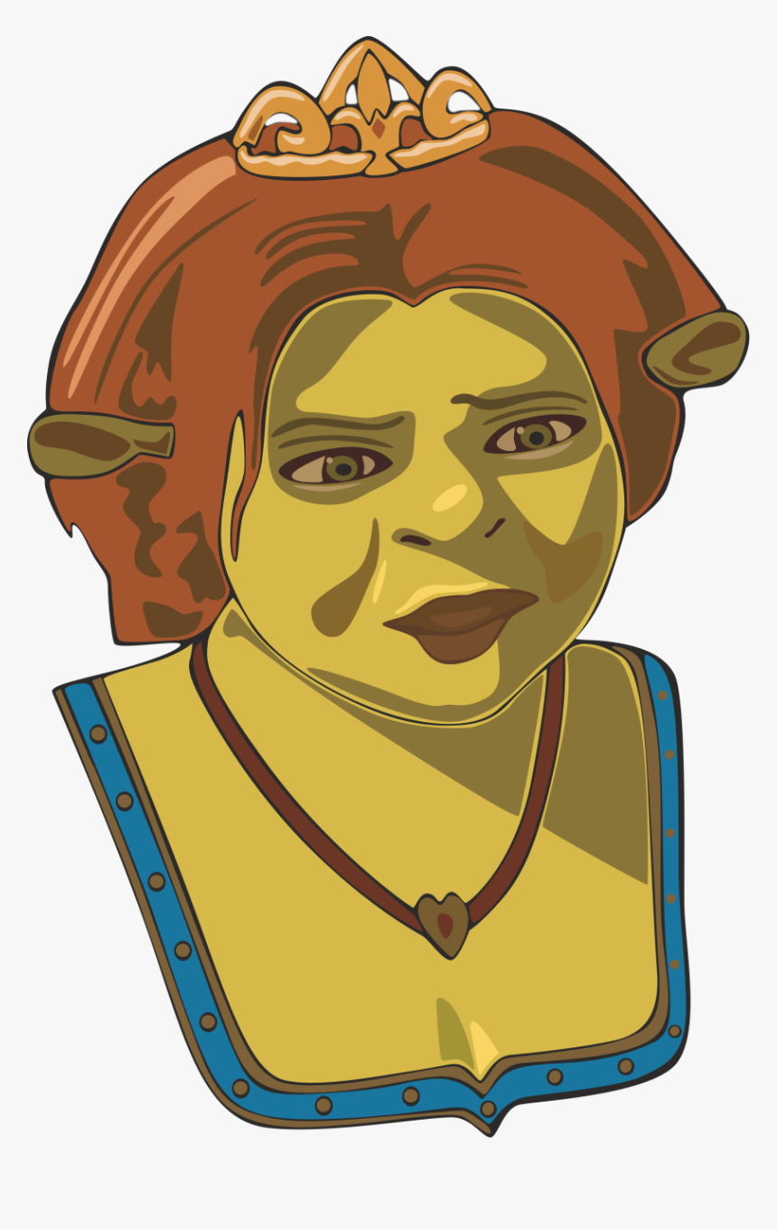 Shrek Head Png - Princess Fiona Doll Shrek 2, Transparent Png ...