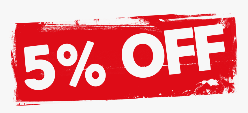 Grunge 5 Percent Off Label Psd - Graphic Design, HD Png Download ...