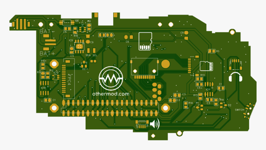 Psp Battery Pcb Schematics, HD Png Download , Transparent Png Image ...
