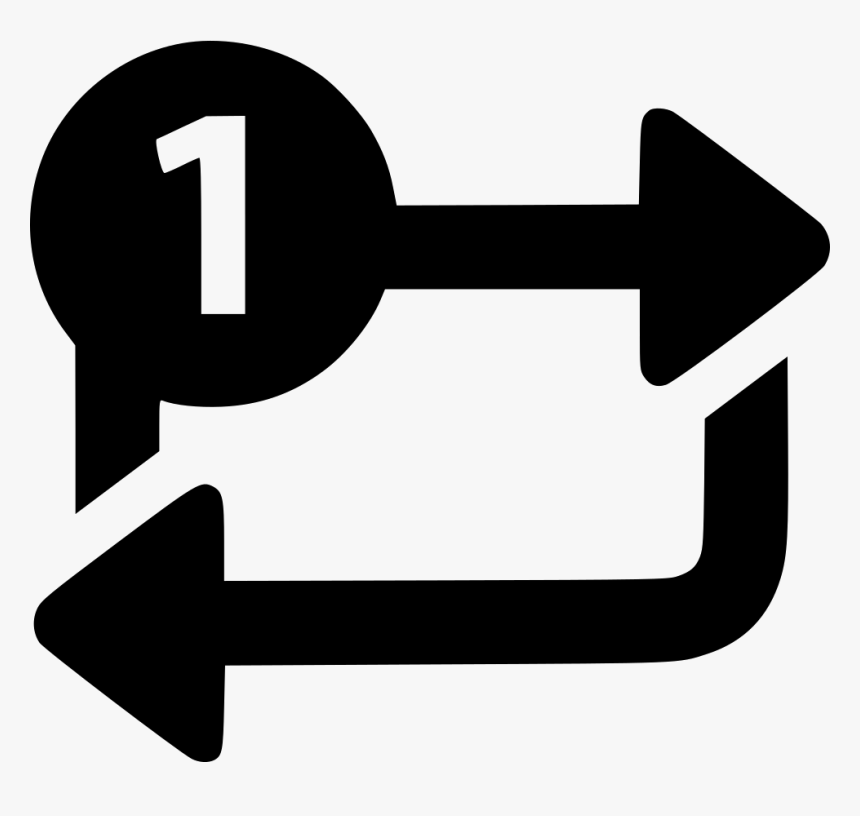 Repeat Once - Repeat 1 Icon, HD Png Download , Transparent Png Image ...