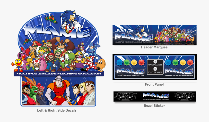 Arcade Cab Side Stickers, HD Png Download , Transparent Png Image - PNGitem