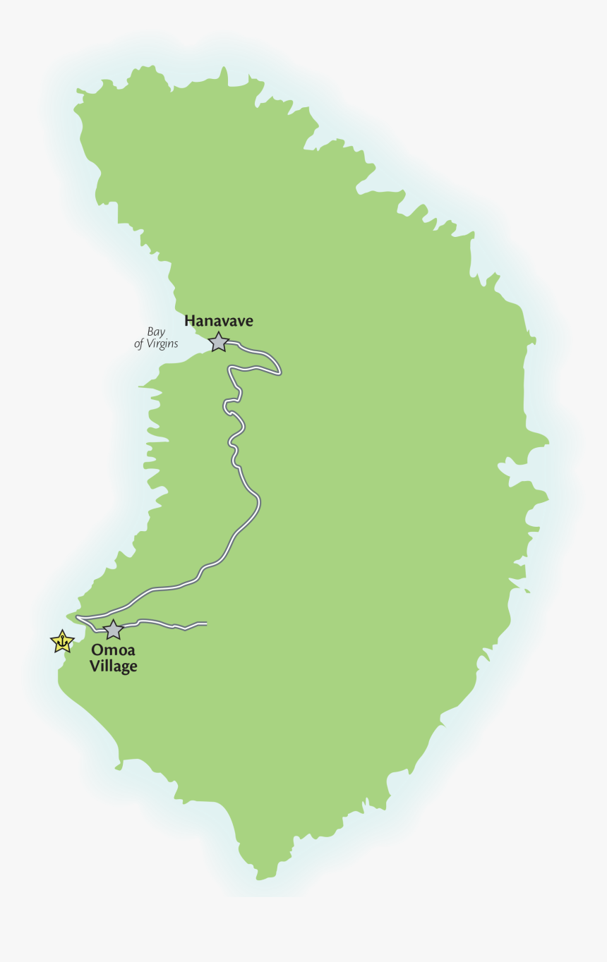 Fatu Hiva Port Map - Map, HD Png Download , Transparent Png Image - PNGitem