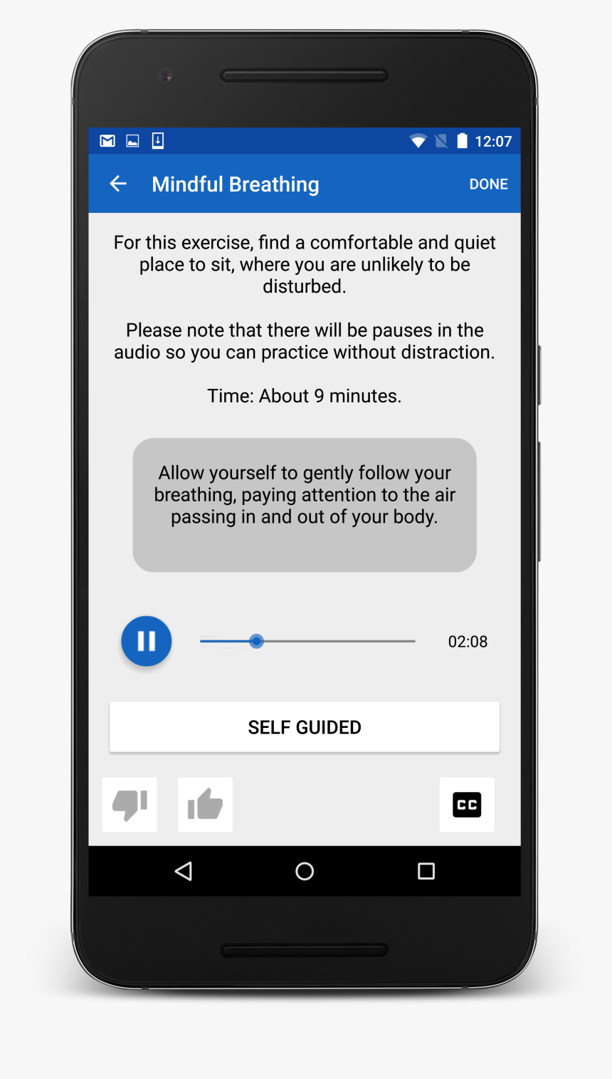 Ptsd Coach Mindfulness Screen - Technology For Ptsd, HD Png Download ...