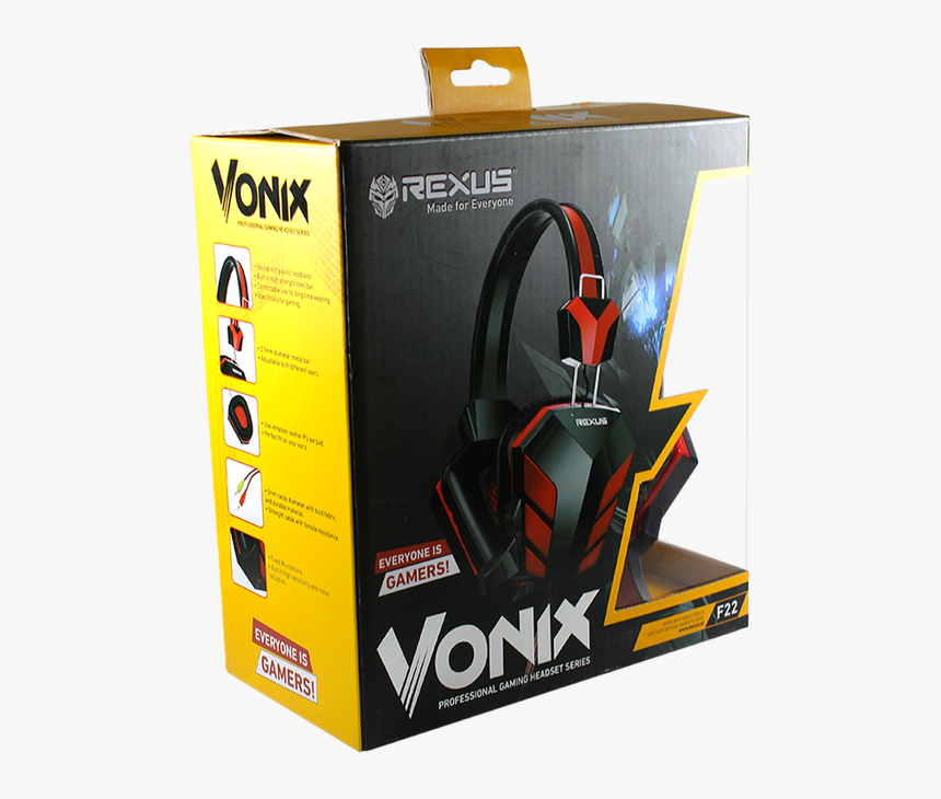 Rexus Gaming Headset Vonix F22 , Png Download - Headset Rexus F22 ...