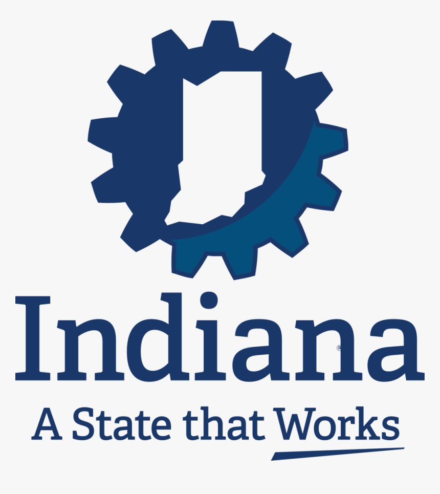 Indiana State Works Vertical Blue - Graphic Design, HD Png Download ...