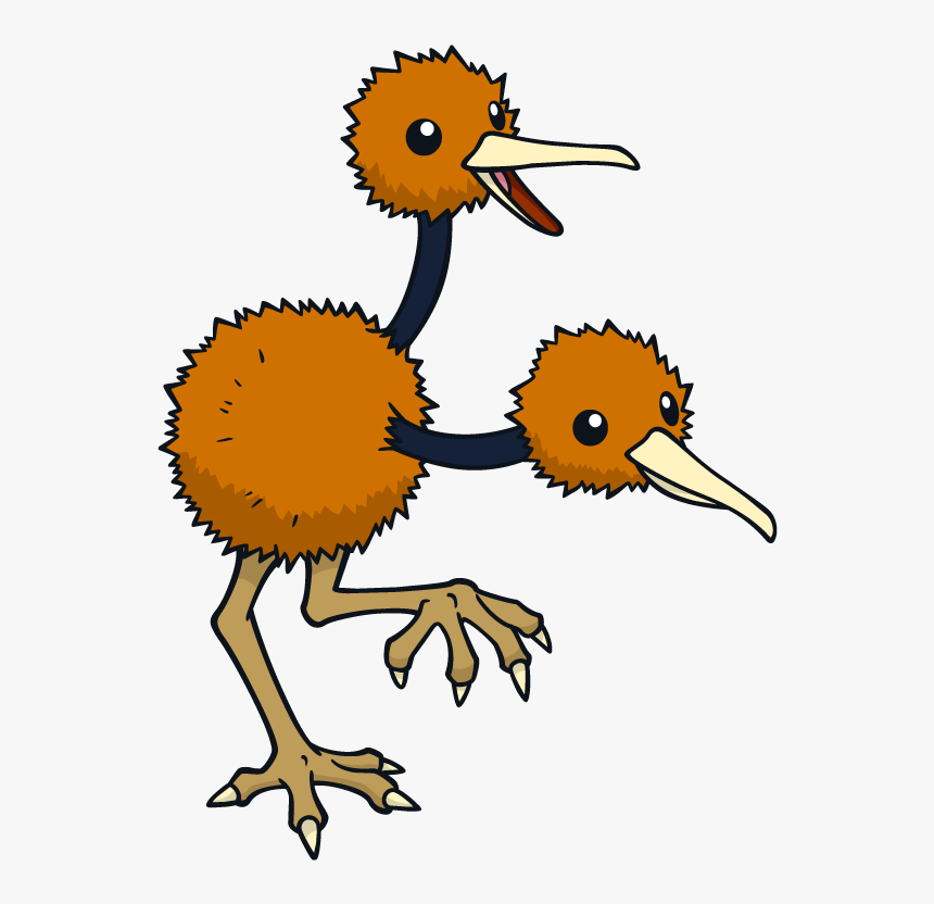 Doduo Pokemon Character Vector Art, HD Png Download , Transparent Png ...