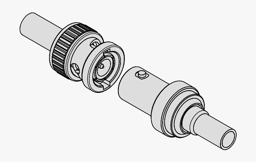 Bayonet Coupling Mechanism Rf Connector - Bayonet Connection, HD Png ...
