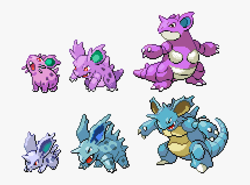 All Stages Of Nidoking, HD Png Download , Transparent Png Image - PNGitem