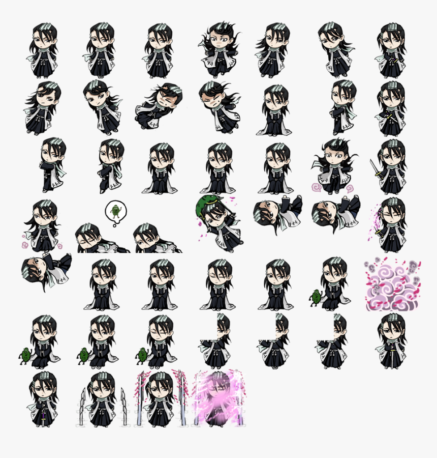 Byakuya Kuchiki Sprite, HD Png Download , Transparent Png Image - PNGitem