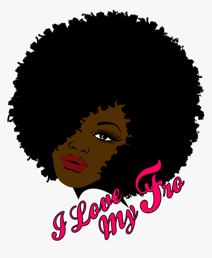 Afro Textured Hair Black African American Hair - Black Afro Transparent ...