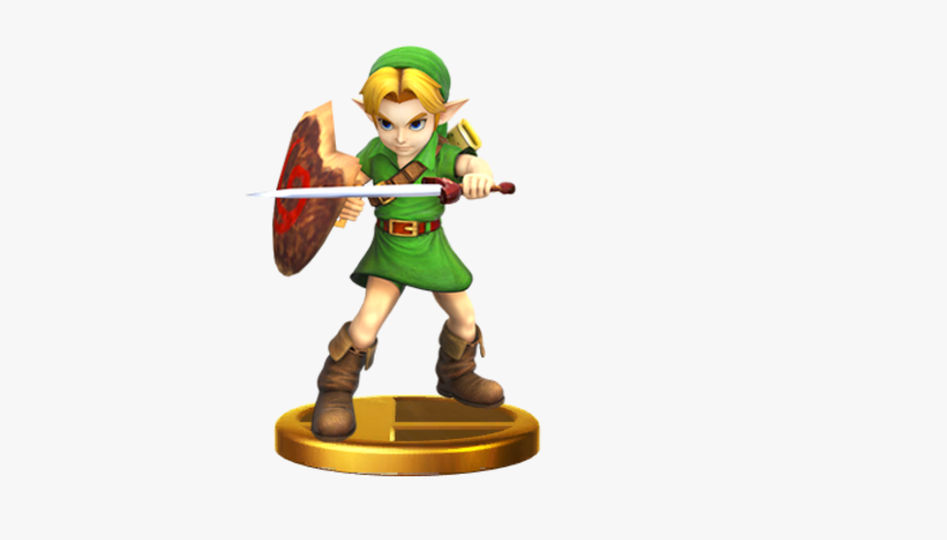Super Smash Bros - Young Link Smash Bros Trophy, HD Png Download ...