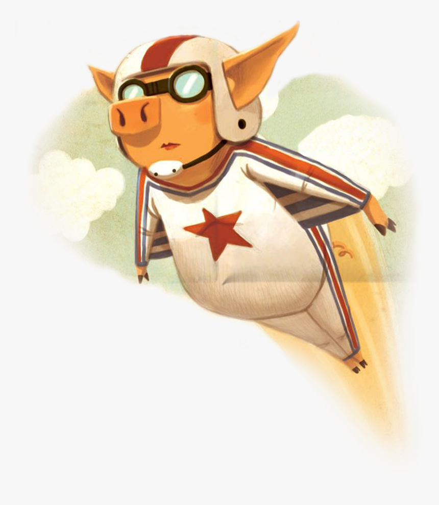 Flying Pig Poster, HD Png Download , Transparent Png Image - PNGitem