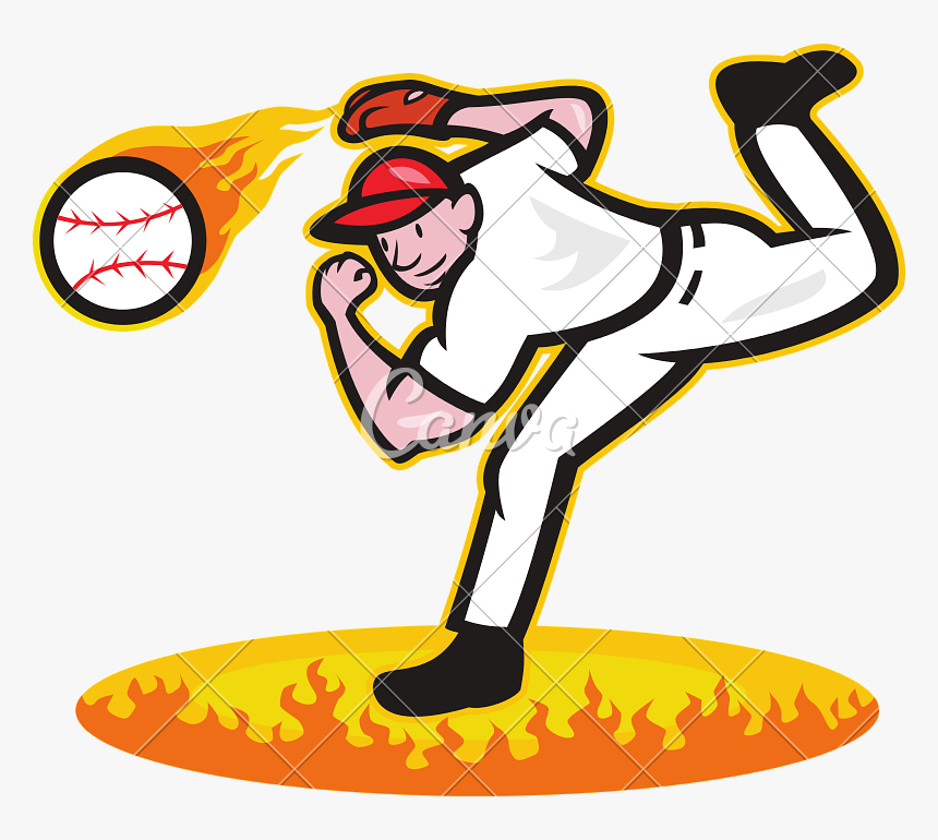 Transparent Pitcher Clipart - Clipart Baseball Pitcher, HD Png Download ...