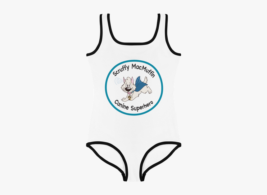 Scruffy Macmuffin Girls Bathing Suit - Active Tank, HD Png Download ...