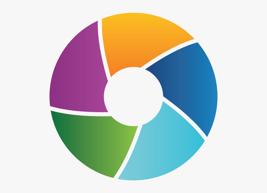 Circle 5 Part Graphic Psd, HD Png Download , Transparent Png Image ...