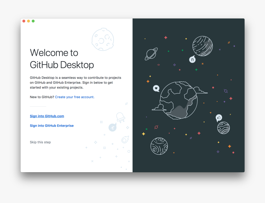Github Desktop Splash - Welcome Screen Application Desktop, HD Png ...