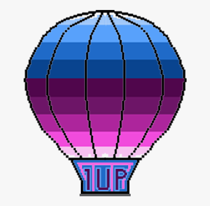 1up 1000px , Png Download - Hot Air Balloon, Transparent Png ...