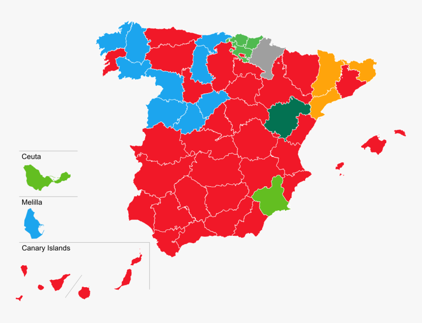 Spanish Election Map 2019, HD Png Download , Transparent Png Image ...