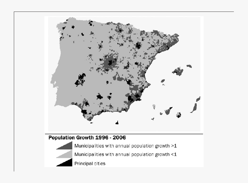 Spain Population Growth Map, HD Png Download , Transparent Png Image ...